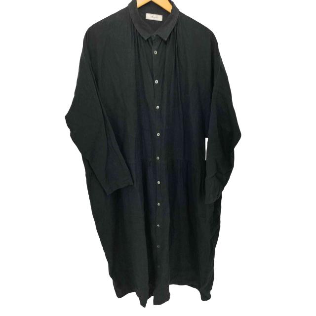 ICHI(イチ) Antiquites リネン タックシャツワンピース レディース 表記無 【中古】【ブランド古着バズストア】