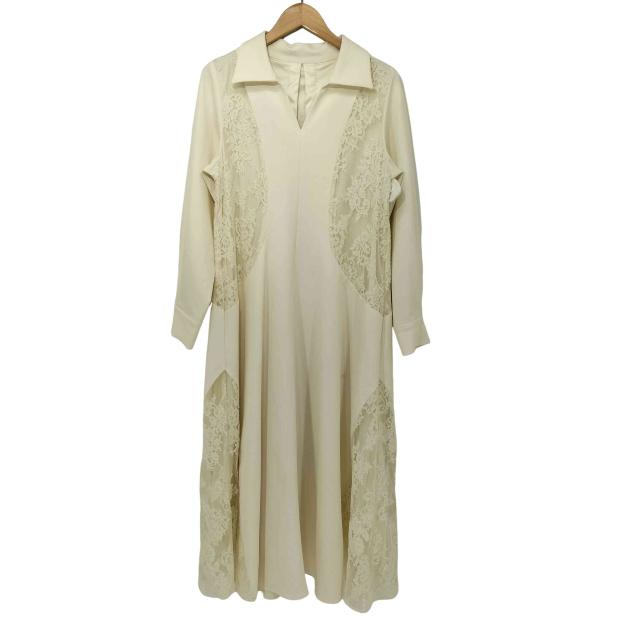 anuans(アニュアンス) ブーケレース スウィッチ フレアワンピース レディース FREE 【中古】【ブランド古着バズストア】