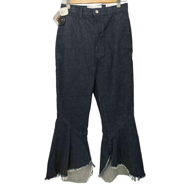 USED古着(ユーズドフルギ) LIVINGTONE Flared with fringe cropped レディース JPN：38 【中古】【ブランド古着バズストア】