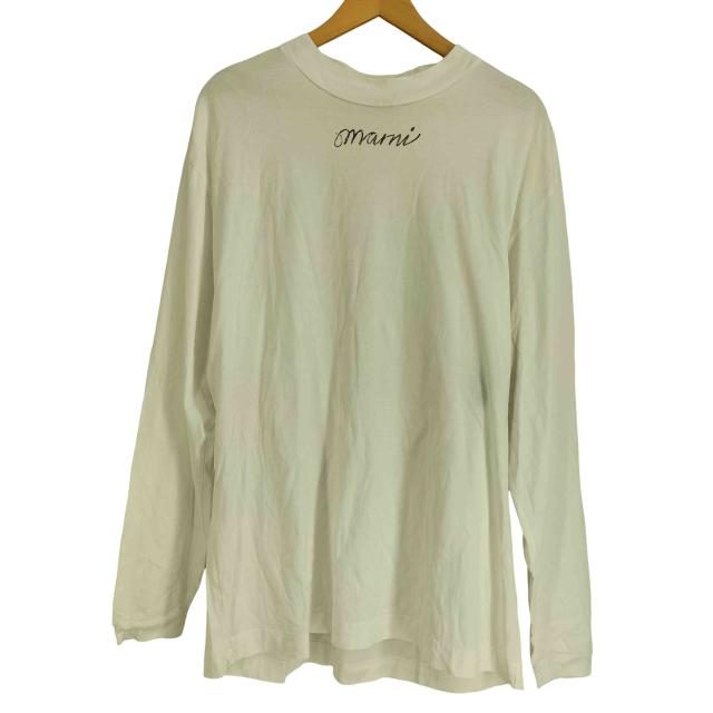 MARNI(マルニ) 24AW 両面プリント モックネック L/S Tシャツ メンズ EUR：46 【中古】【ブランド古着バズストア】