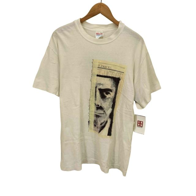 USED古着(ユーズドフルギ) 90S HANES BEEFY-T ボディ Further Self Evident Truths コンピレーションアルバム アートワーク テクノ ヒップホップ トリップホップ  プリ【中古】【ブランド古着バズストア】