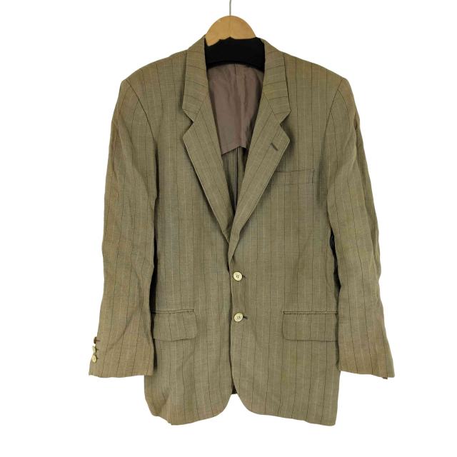 COMME des GARCONS HOMME(コムデギャルソンオム) 80S ストライプリネン 2Bテーラードジャケット メンズ JPN：S 【中古】【ブランド古着バズストア】