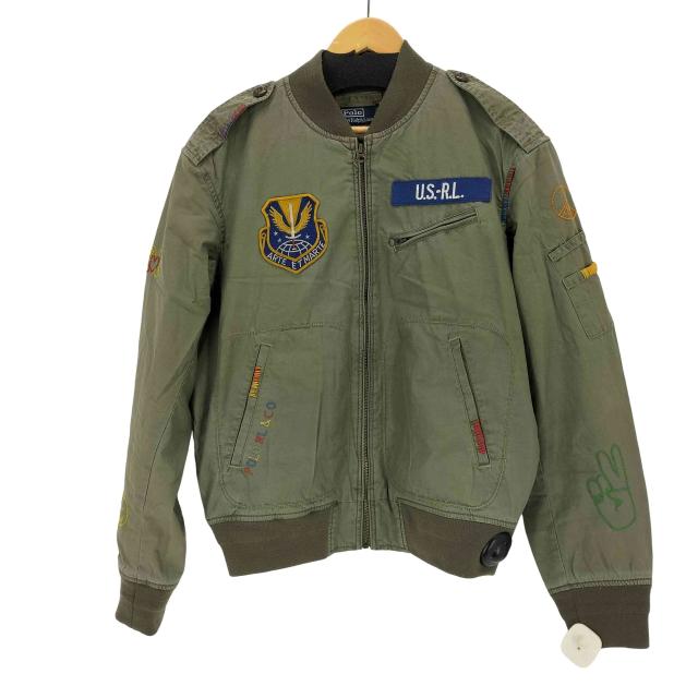Polo by RALPH LAUREN(ポロバイラルフローレン) PEACE LOVE POLO JYAKET  メンズ import：S 【中古】【ブランド古着バズストア】