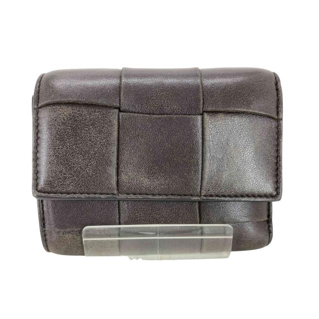 BOTTEGA VENETA(ボッテガヴェネタ) イタリア製 マキシイントレチャート 三つ折り財布 メンズ 表記無 【中古】【ブランド古着バズストア】