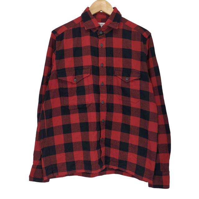 GUY ROVER(ギローバー) 別注 ブロックチェック ミリタリー シャツ メンズ 表記無 【中古】【ブランド古着バズストア】