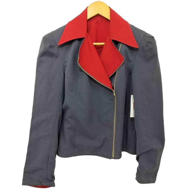 USED古着(ユーズドフルギ) 40s デコTALON バイカラー ダブルジップアップジャケット  メンズ 表記無 【中古】【ブランド古着バズストア】