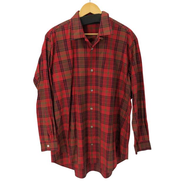 Ys for men(ワイズフォーメン) 04SS L/S オープンカラーチェックシャツ メンズ 表記無 【中古】【ブランド古着バズストア】