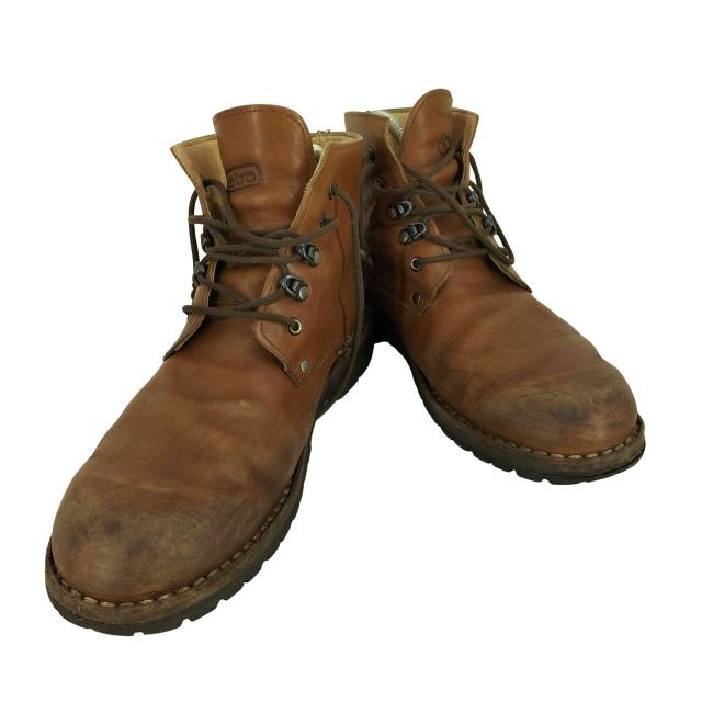 hobo(ホーボー) イタリア製 レースアップ レザーブーツ メンズ 表記無 【中古】【ブランド古着バズストア】