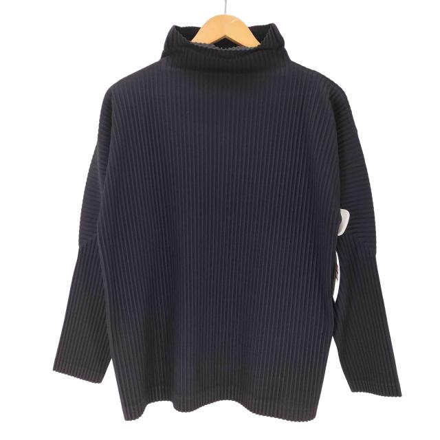 HOMME PLISSE ISSEY MIYAKE(オムプリッセイッセイミヤケ) 15SS BASICS ベーシック プリーツ ハイネック ボトルネック カットソー メンズ JPN：2 【中古】【ブランド古着バズストア】