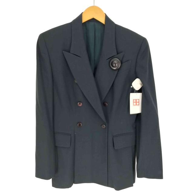Jean Paul GAULTIER FEMME(ジャンポールゴルチエフェム) 裏地キュプラ ステッチデザイン ピークドラペル ダブルブレスト テーラード ジャケット レディース EUR：40 【中古】【ブランド古着バズストア】