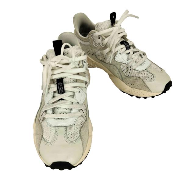 FLOWER MOUNTAIN(フラワーマウンテン) {{NAPE}}TIGERHILL WHITE  ローカットスニーカー レディース JPN：24.5 【中古】【ブランド古着バズストア】