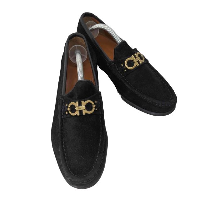 Salvatore Ferragamo(サルヴァトーレフェラガモ) ガンチーニ スエード ローファー 24cm程度 レディース US：7 【中古】【ブランド古着バズストア】