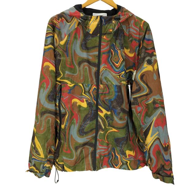USED古着(ユーズドフルギ) ROUND TWO 23AW Mineral Swirling Jacket ミネラル スワリング  ジャケット マーブル 総柄 裏地メッシュ マウンテン パーカー  裾ドローコード 【中古】【ブランド古着バズストア】