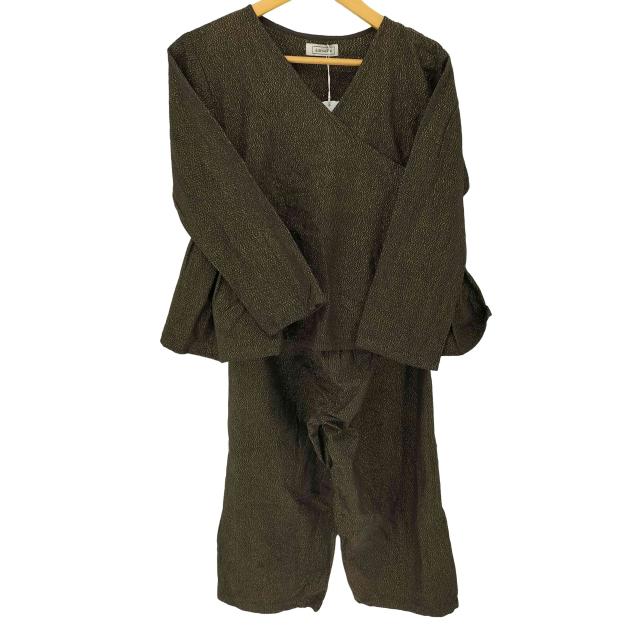 USED古着(ユーズドフルギ) saruche インド染め ラメブラウス パンツセットアップ レディース 表記無 【中古】【ブランド古着バズストア】