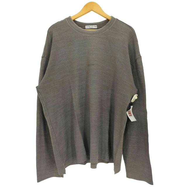 STONE (ストーンアイランド) 00S イタリア製 ロゴプリント ロングスリーブ Tシャツ メンズ  XXXL【中古】【ブランド古着バズストア】