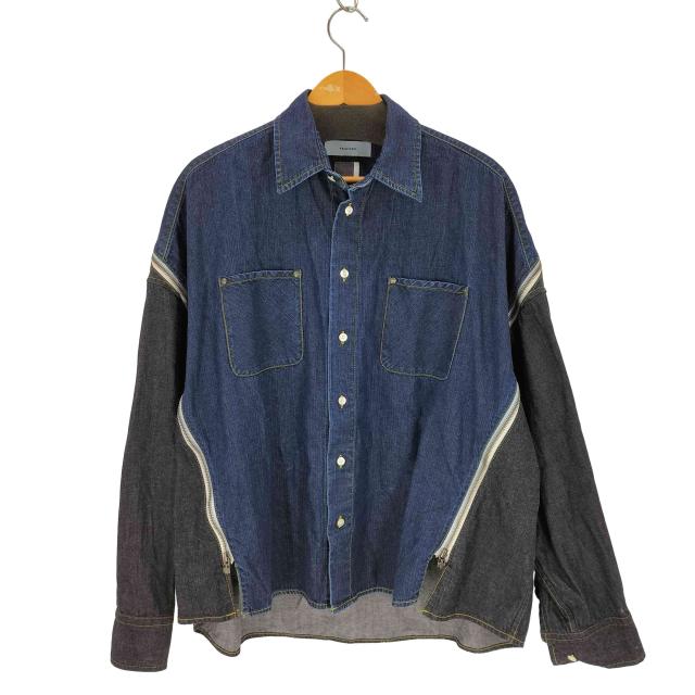 FACETASM(ファセッタズム) 25AW DENIM ZIPPER SHIRT メンズ JPN：3 【中古】【ブランド古着バズストア】