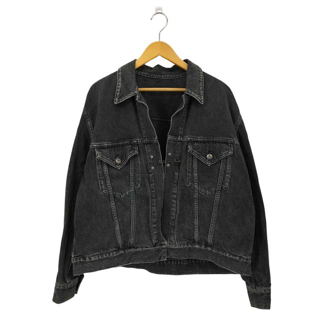 undecorated(アンデコレイテッド) セーフティーピン デザイン 4th型 ウォッシュド デニムトラッカージャケット メンズ JPN：3 【中古】【ブランド古着バズストア】