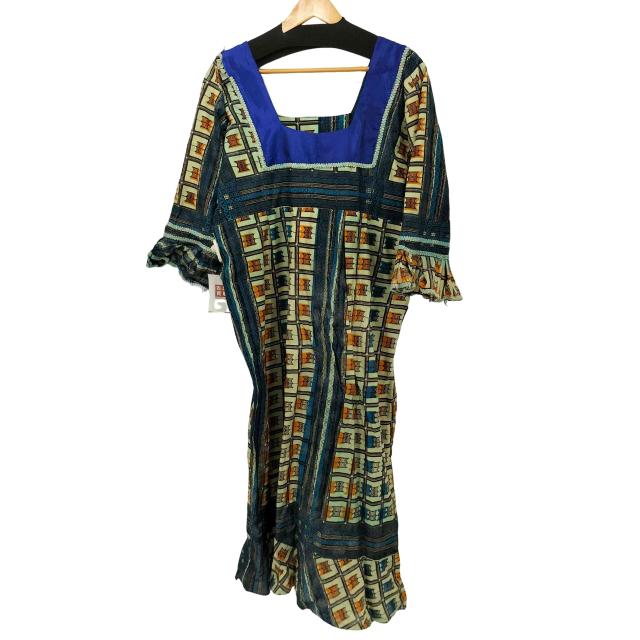 USED古着(ユーズドフルギ) 70-80S スパンコール アフリカンバティック ドレス ワンピース レディース 表記無 【中古】【ブランド古着バズストア】