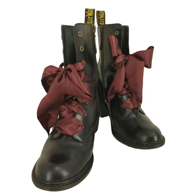 Dr.Martens(ドクターマーチン) SADEI リボン 8ホール レースアップ チャンキーヒールブーツ レディース US：4 【中古】【ブランド古着バズストア】