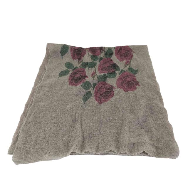 UNDERCOVER(アンダーカバー) 薔薇プリント ウール カシミヤ ストール メンズ 表記無 【中古】【ブランド古着バズストア】