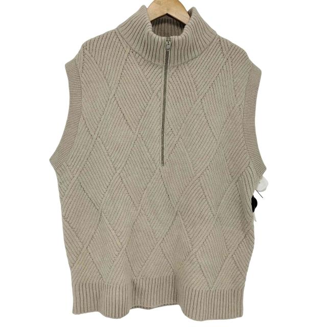 CINOH(チノ) ARGYLE CABLE KNIT HALF ZIP VEST メンズ JPN：46 【中古】【ブランド古着バズストア】
