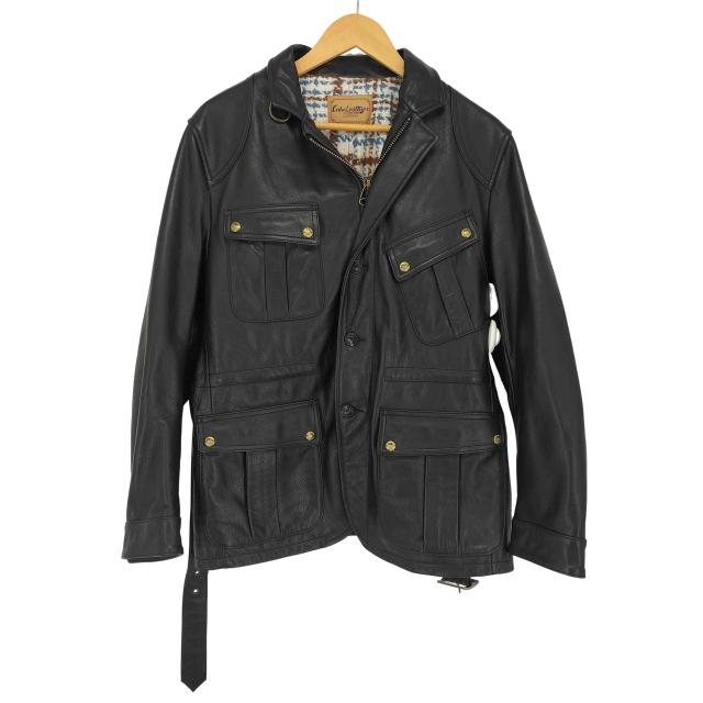 USED古着(ユーズドフルギ) cidu leathers 4pライダース メンズ import：XL 【中古】【ブランド古着バズストア】