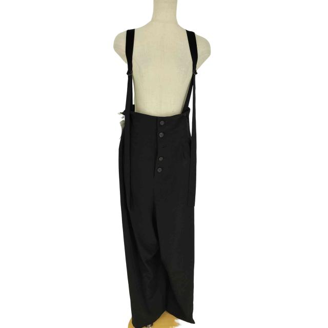 REGULATION Yohji Yamamoto(レギュレーションヨウジヤマモト) 25SS TA/PE CREPE DE CHINE R-SUSPENDER PANTS クレープデシン R サスペンダー パンツ 【中古】【ブランド古着バズストア】