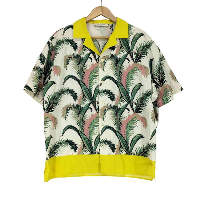 MAISON KITSUNE(メゾンキツネ) x Hotel Olympia パーム フロント プリント リゾート シャツ メンズ  S【中古】【ブランド古着バズストア】
