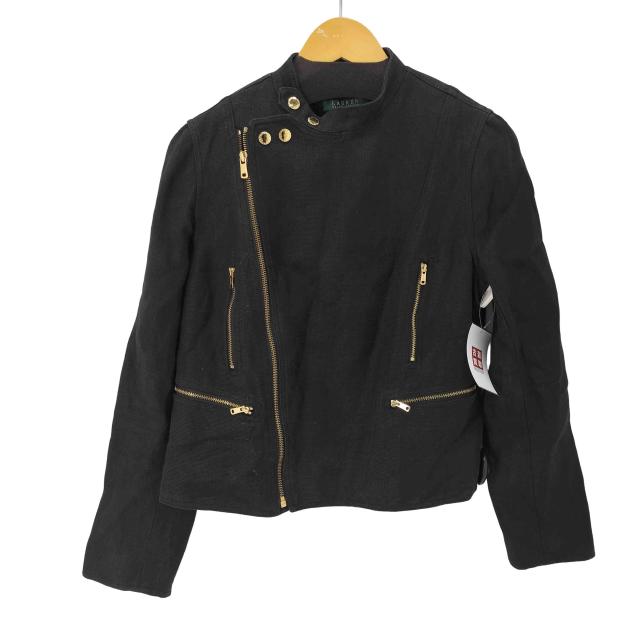 LAUREN RALPH LAUREN(ローレンラルフローレン) リネン ダブルライダース レディース  10【中古】【ブランド古着バズストア】