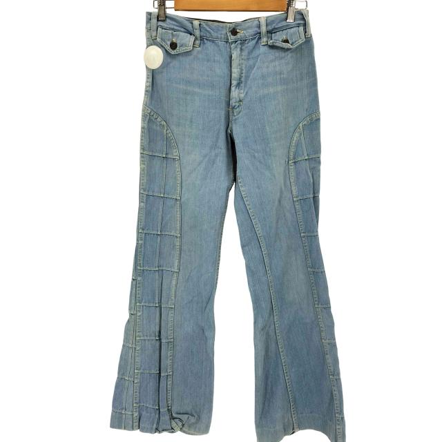 USED古着(ユーズドフルギ) 90s BRANDED LION ステッチデザイン ベルボトム メンズ  33【中古】【ブランド古着バズストア】