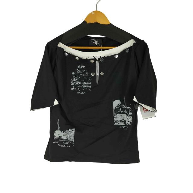 USED古着(ユーズドフルギ) Cozy Worldwide レイヤード スナップボタンギミック S/S Tシャツ メンズ JPN：M 【中古】【ブランド古着バズストア】