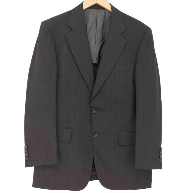 BURBERRY LONDON(バーバリーロンドン) モヘヤ混 チェック柄 2B テーラードジャケット メンズ 表記無 【中古】【ブランド古着バズストア】