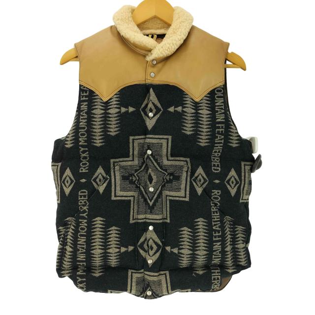 Rocky Mountain FeatherBed(ロッキーマウンテンフェザーベッド) CHRISTY VEST クリスティ ベスト ネイティブ柄  メンズ US：38 【中古】【ブランド古着バズストア】
