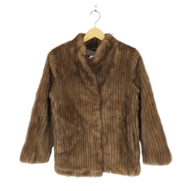 SAGA MINK(サガミンク) 銀サガ ミンクファーショールカラージャケット レディース  11【中古】【ブランド古着バズストア】