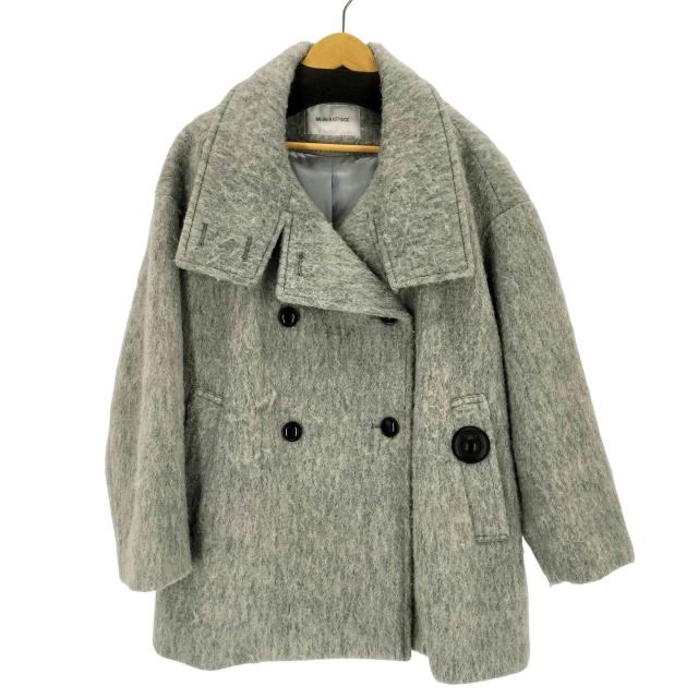 NATURAL BEAUTY BASIC(ナチュラルビューティーベーシック) スタンドネックシャギーミディコート レディース JPN：M 【中古】【ブランド古着バズストア】