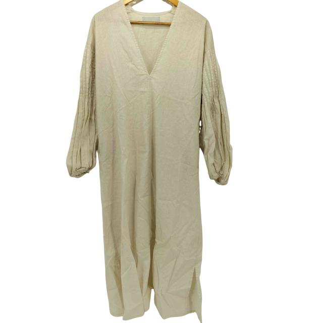 USED古着(ユーズドフルギ) {{WALANCE}} 23AW hemp cotton tuck sleeve dress レディース 表記無 【中古】【ブランド古着バズストア】