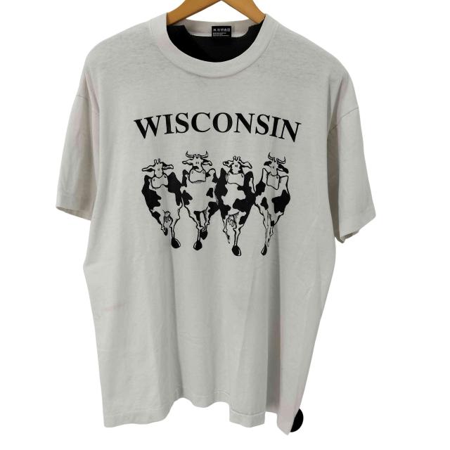 FRUIT OF THE LOOM(フルーツオブザルーム) 90S MADE IN USA シングルステッチ WISCONSIN 両面プリント S/S Tシャツ メンズ import：XL 【中古】【ブランド古着バズストア】