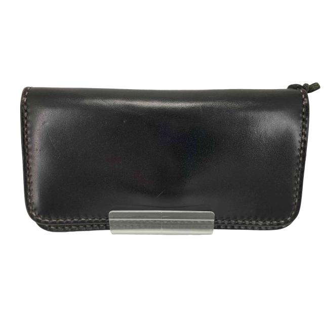 USED古着(ユーズドフルギ) 黒羽 レザー 長財布 メンズ 表記無 【中古】【ブランド古着バズストア】