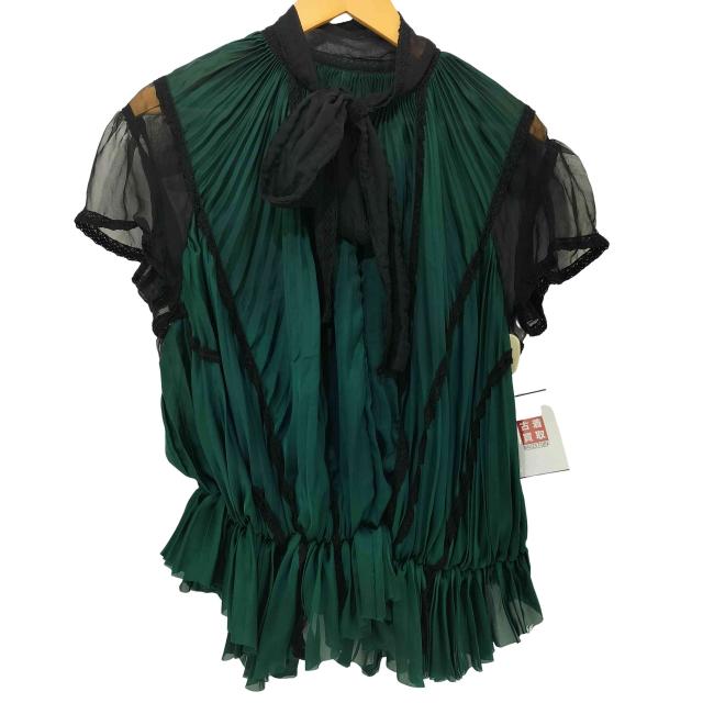 Sacai(サカイ) プリーツ レース切替 シースルーブラウス レディース JPN：1 【中古】【ブランド古着バズストア】