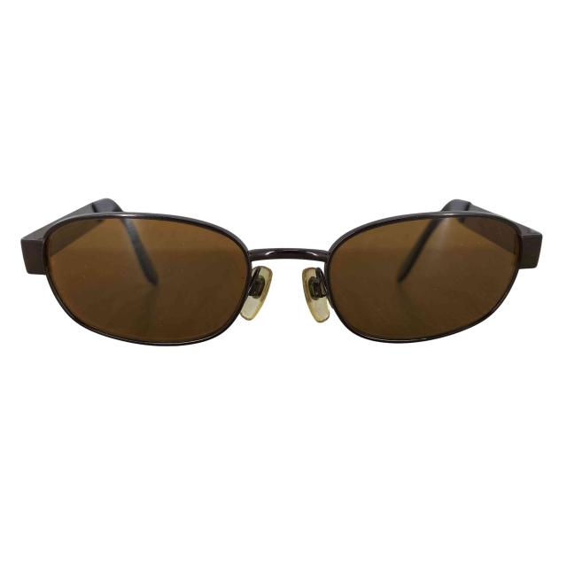 Giorgio Armani(ジョルジオアルマーニ) MADE IN ITALY メタルフレーム スクエア サングラス レディース  SMALL【中古】【ブランド古着バズストア】