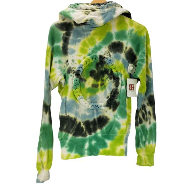 BERNHARD WILLHELM(ベルンハルトウィルヘルム) 06AW 抜染 タイダイ 総柄 縄パーカー  メンズ import：S 【中古】【ブランド古着バズストア】