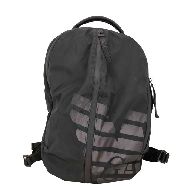 EMPORIO ARMANI(エンポリオアルマーニ) センタージップロゴプリントバックパック メンズ 表記無 【中古】【ブランド古着バズストア】