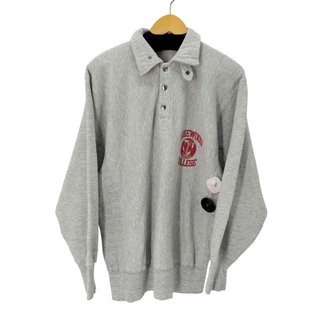 Champion(チャンピオン) 90S MADE IN USA 刺繍タグ ハーフスナップスウェット メンズ import：XL 【中古】【ブランド古着バズストア】