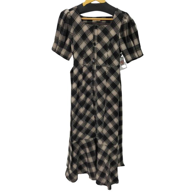 An MILLE(アンミール) ストレッチチェックマーメイドワンピース レディース 表記無 【中古】【ブランド古着バズストア】