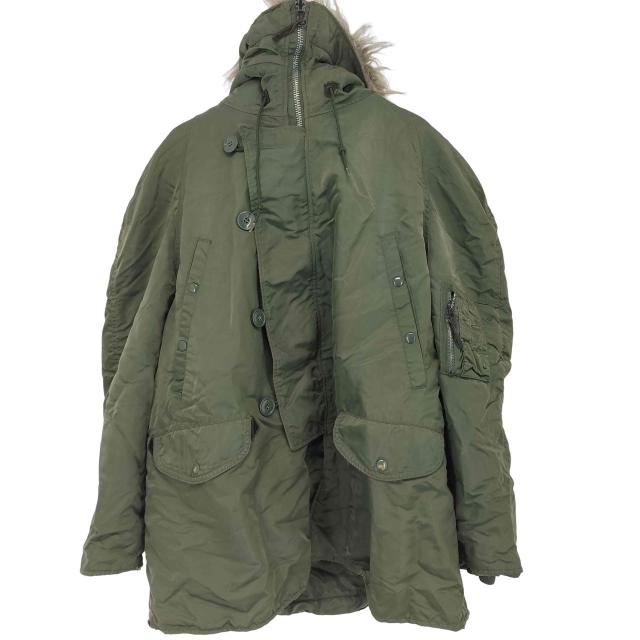 ALPHA(アルファ) USA製 N-3B フライトジャケット メンズ import：L 【中古】【ブランド古着バズストア】