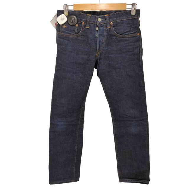 RRL RALPH LAUREN(ダブルアールエルラルフローレン) SLIM NARROW JAPAN WOVEN SELVEDGE DENIM スリムナローストレートデニムパンツ メンズ  28/30【中古】【ブランド古着バズストア】