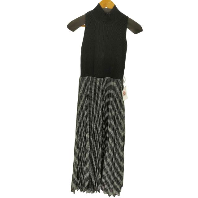 FRAY I.D(フレイアイディー) 25AW ニットドッキングプリーツワンピース レディース JPN：1 【中古】【ブランド古着バズストア】