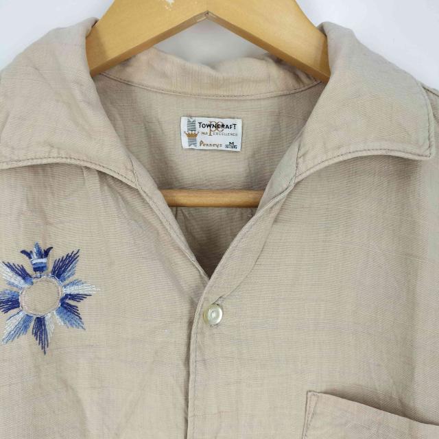 TOWNCRAFT(タウンクラフト) 60S カスリ シャークカラー レーヨンシャツ