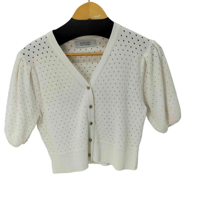 LOULOU WILLOUGHBY(ルルウィルビー) アイレットポインテールカーディガン レディース JPN：2 【中古】【ブランド古着バズストア】
