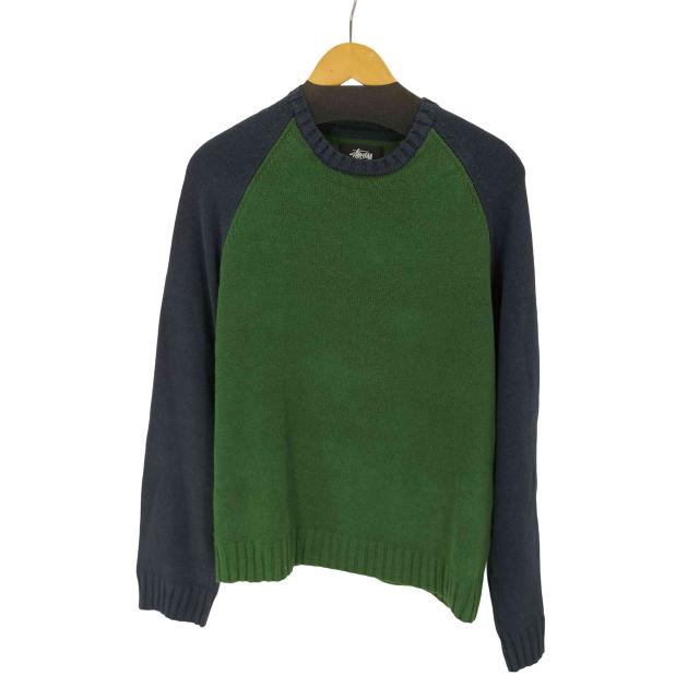 Stussy(ステューシー) COLORBLOCKED RAGLAN CREW メンズ JPN：S 【中古】【ブランド古着バズストア】
